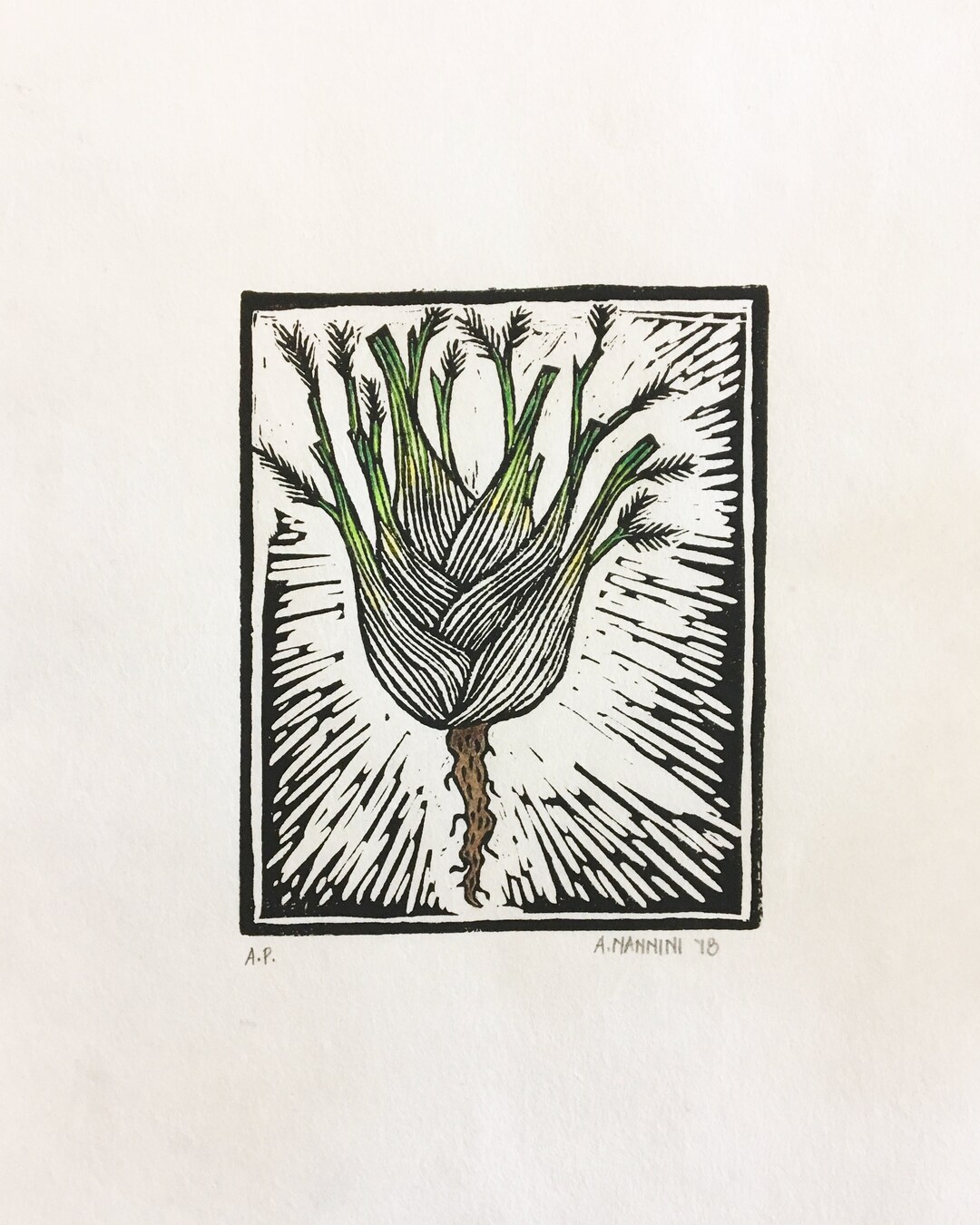 Fennel Block Print - Etsy