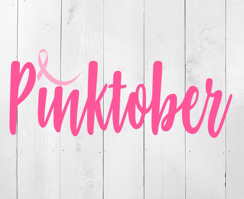 Pinktober SVG Breast Cancer SVG Pink Ribbon Svg Breast - Etsy