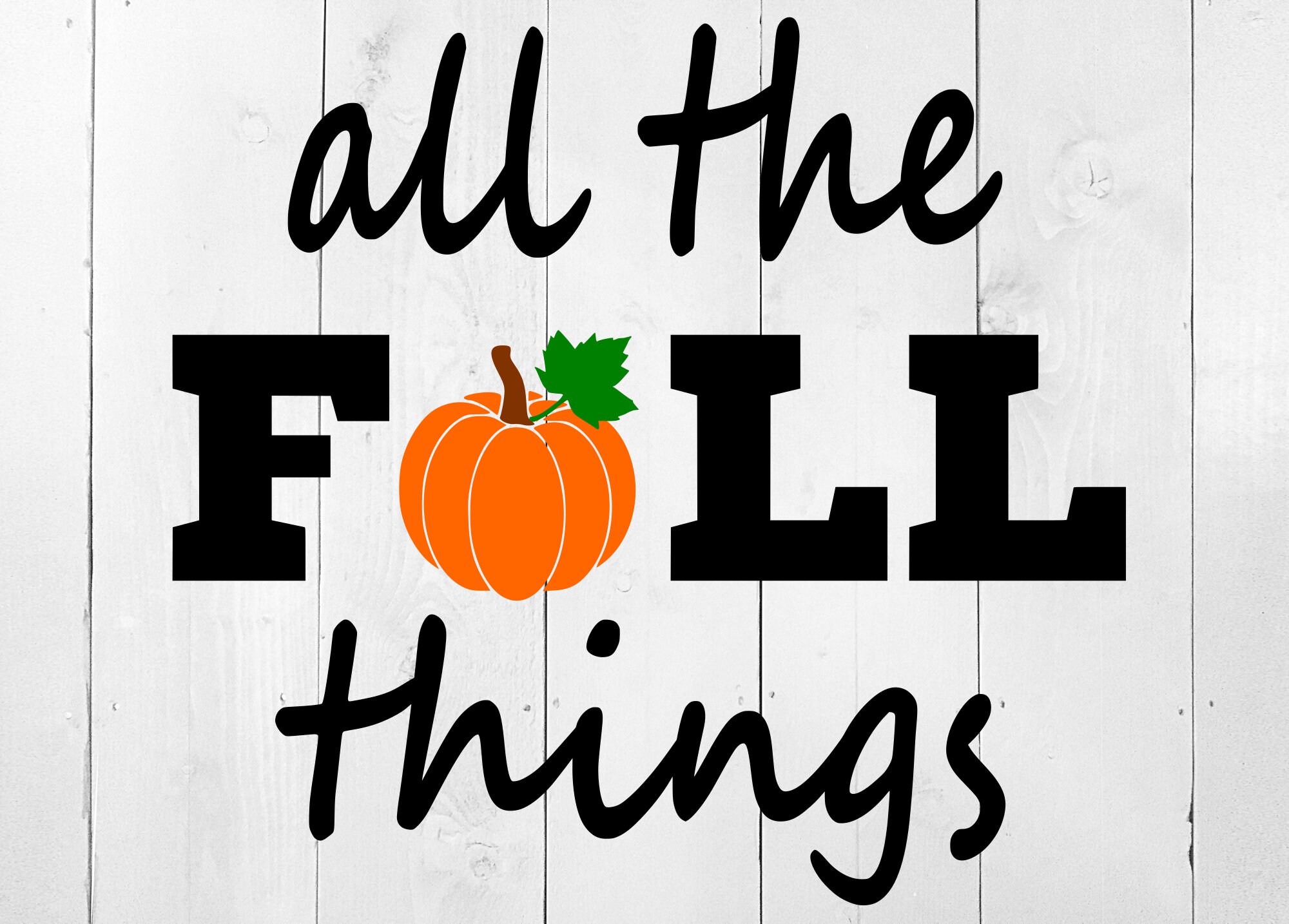 All the Fall Things SVG Fall Things SVG Fall SVG Pumpkin | Etsy