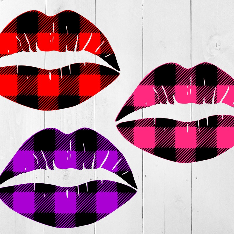 Distressed Lips Svg - Etsy