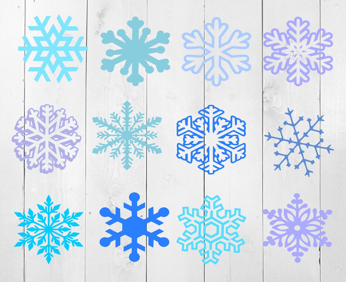 Snowflake SVG Bundle Snowflake Cut Files Christmas Svg - Etsy