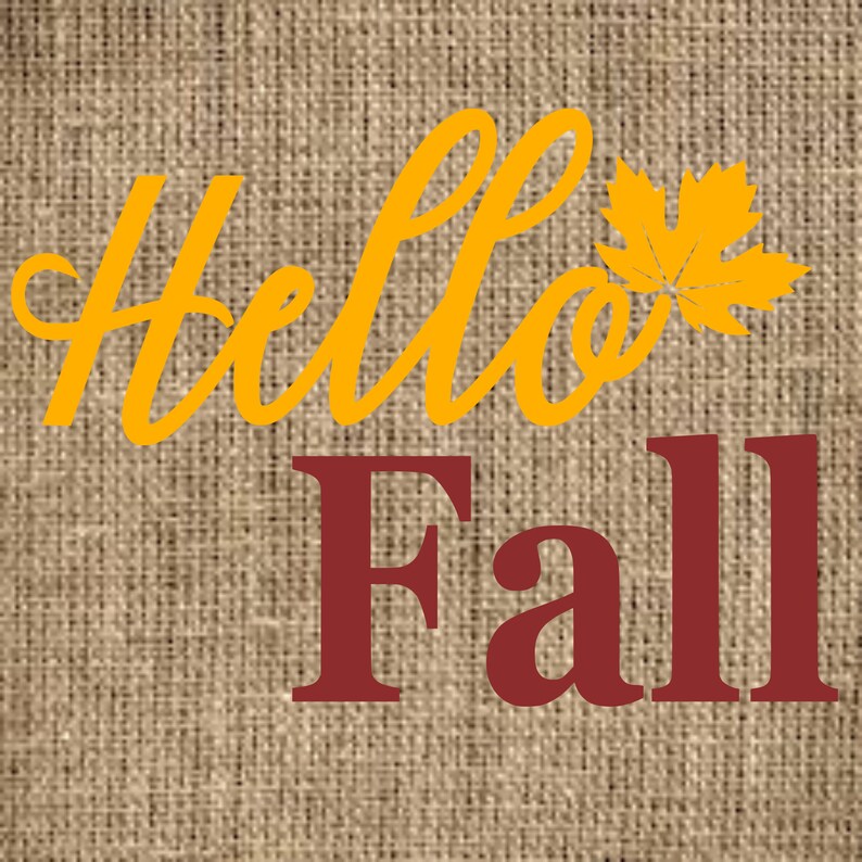 Hello Fall SVG Fall SVG Hello Svg Autumn SVG Fall Sign - Etsy