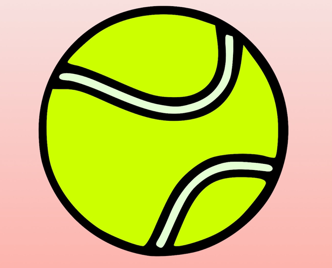 Tennis Ball SVG, Tennis Ball Cut File, Dxf, Png,eps, Svg, Sports SVG ...
