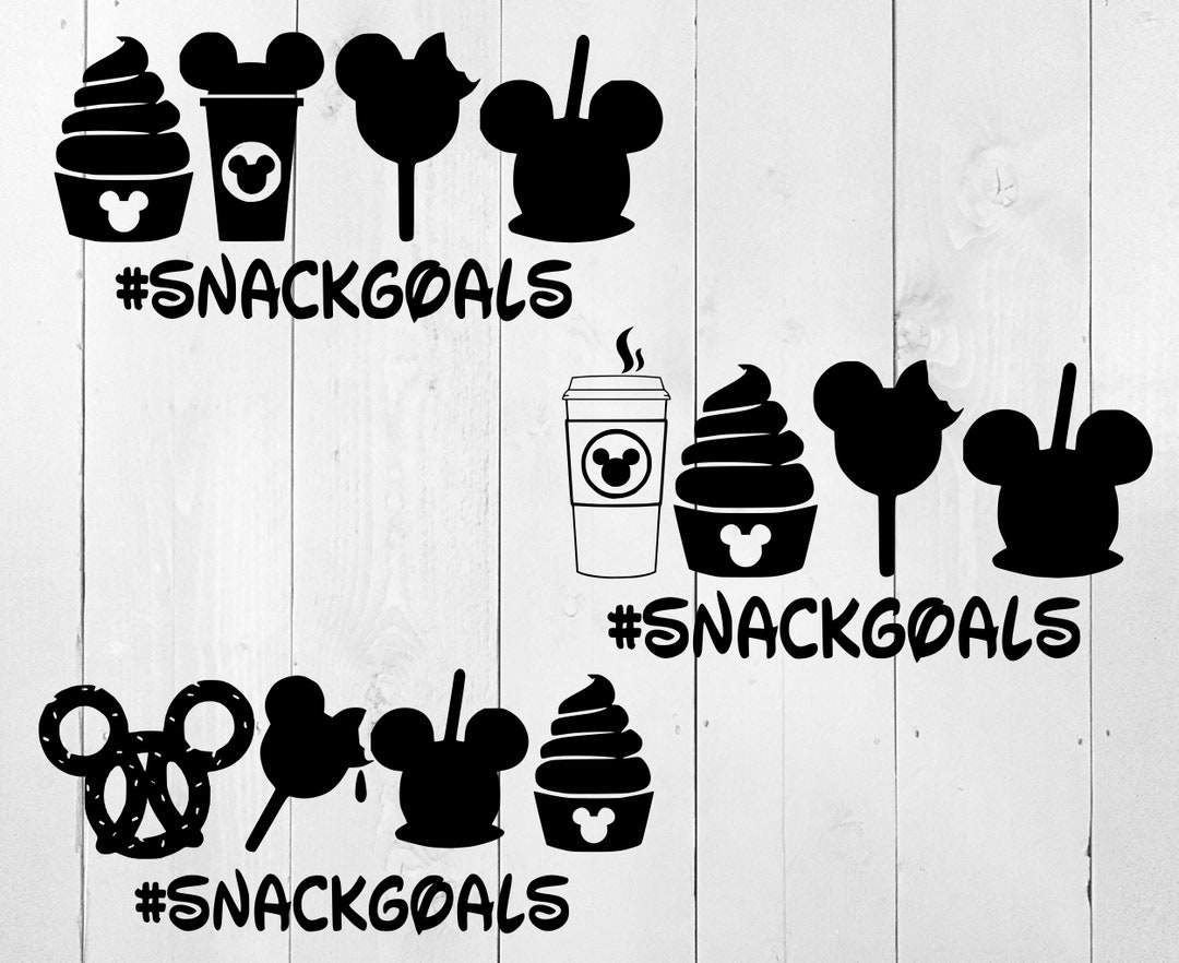 Mouse Snack Goals SVG , Theme Park Snack Goals Cut File, Dxf, Png, # ...