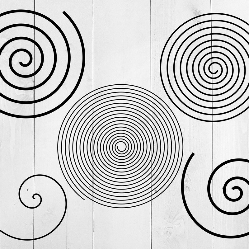 Spiral Card Svg - Etsy