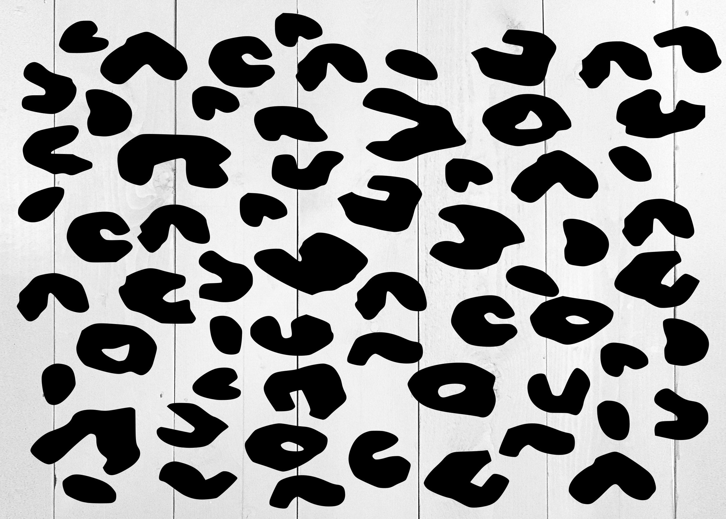 Leopard Print SVG Seamless Leopard Print Cut File Dxf Png | Etsy