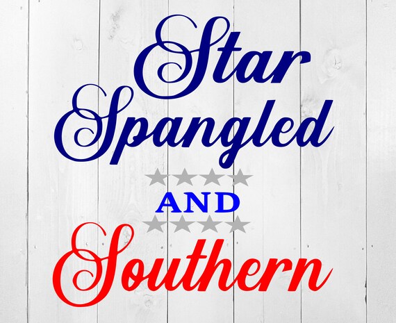 Star Spangled SVG 4th of July SVG Patriotic Svg | Etsy
