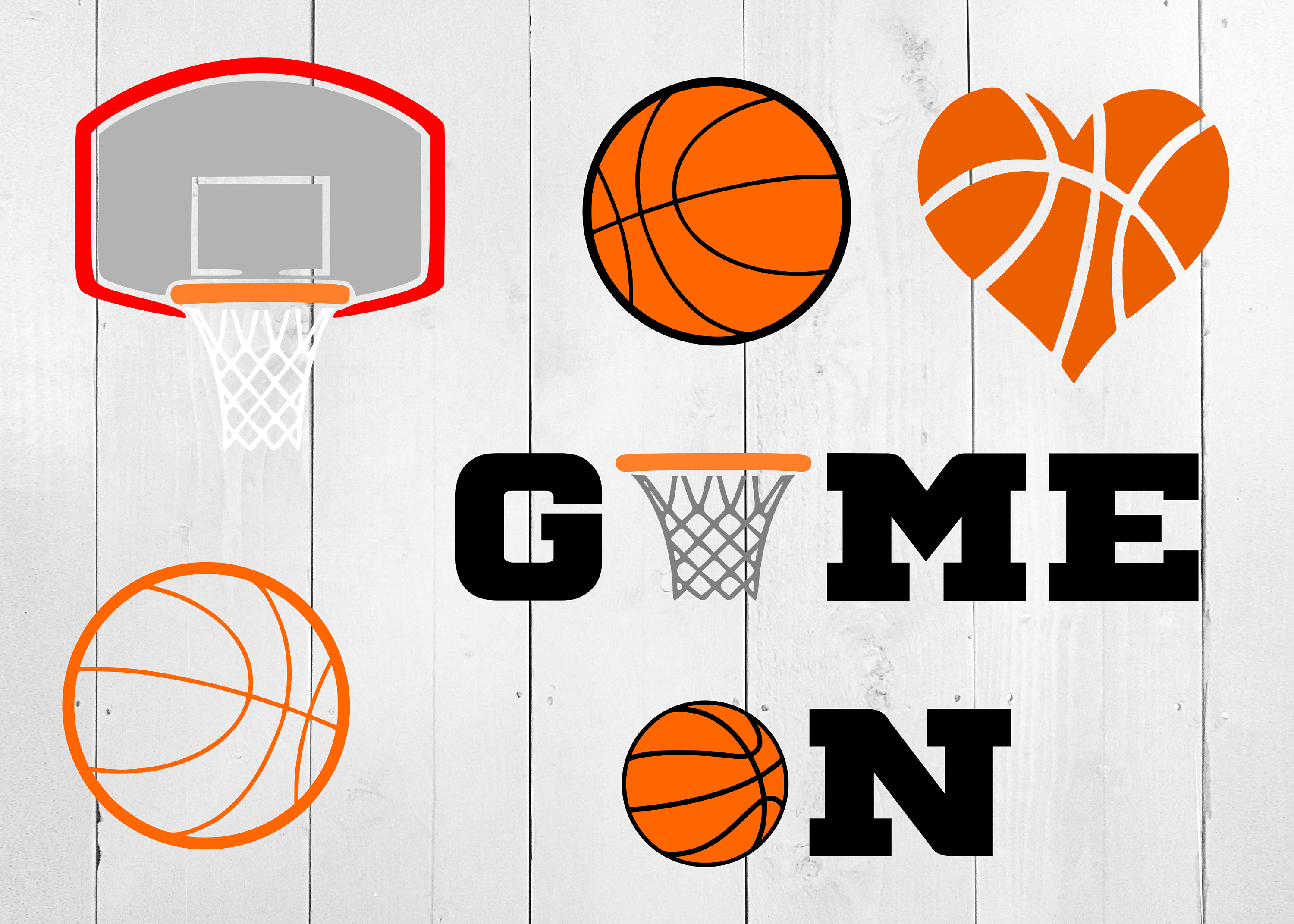 Baloncesto SVG Basketball Hoop SVG Basketball Cut File Game - Etsy México