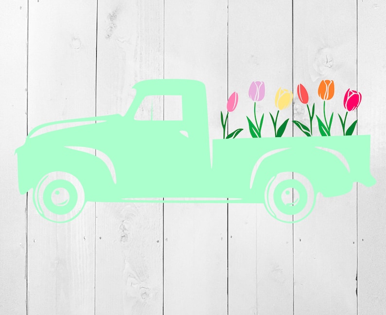 Easter SVG Spring Truck SVG Spring Flowerstruck Svg Vintage - Etsy