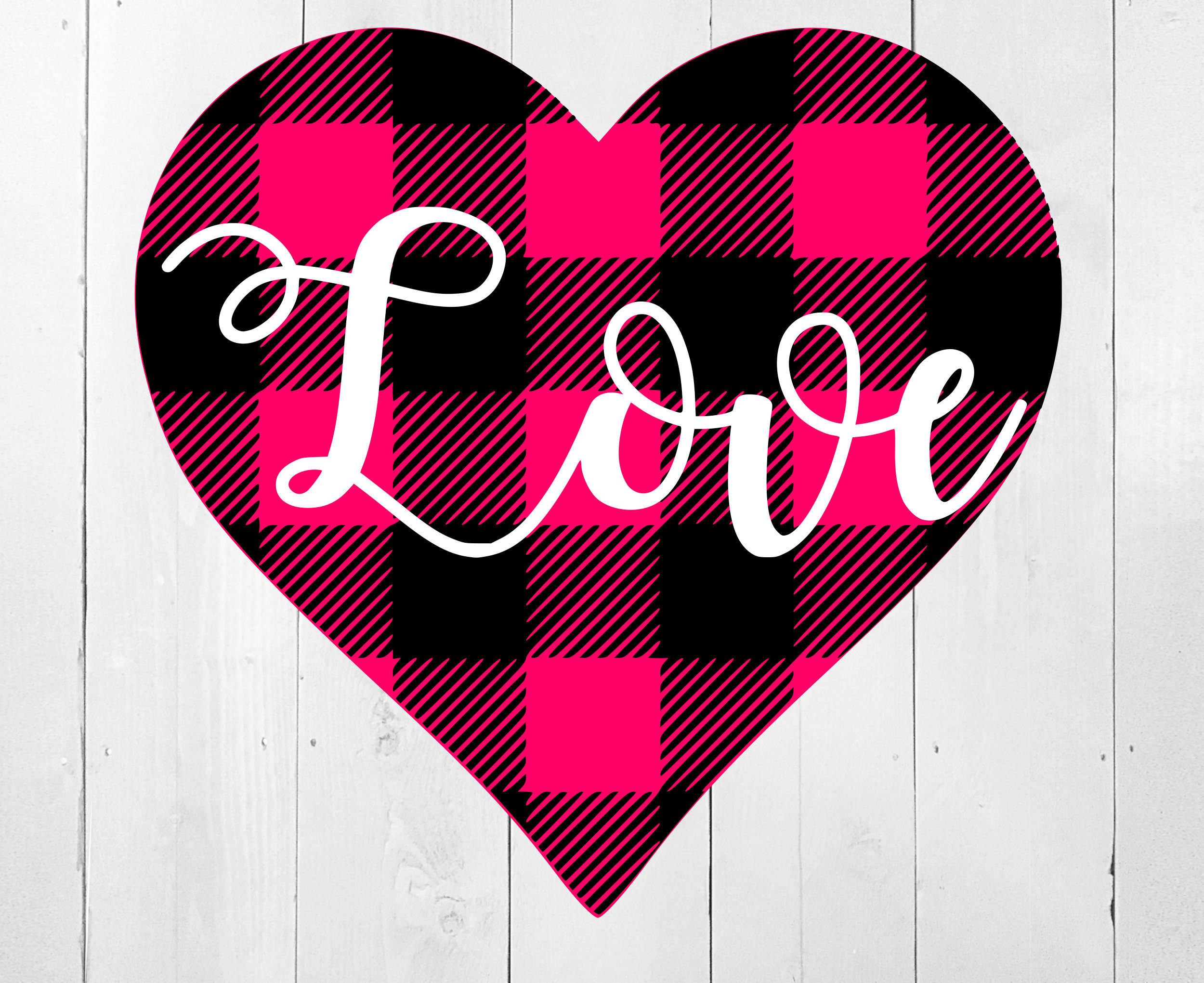 Plaid Heart SVG Love Svg Heart svg Valentine's Day SVG - Etsy España