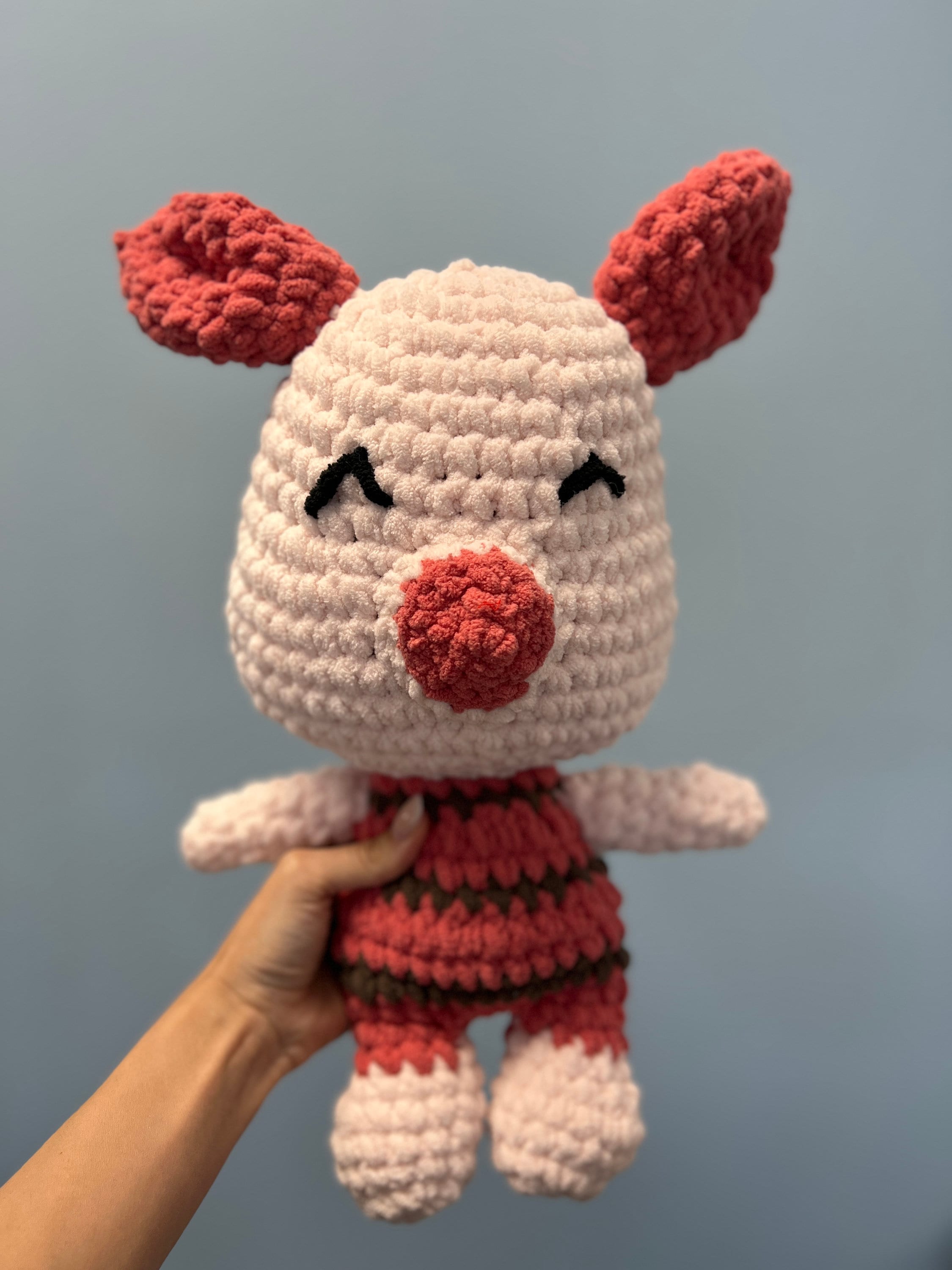Handmade Crochet Piglet, Piglet Plushie, Crochet Piglet, Piglet Stuffed ...