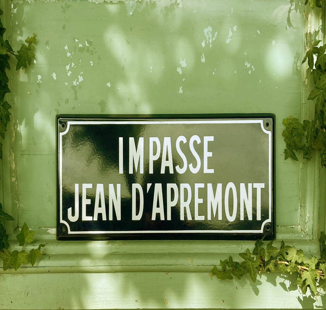 Orignal Vintage French Road Signs 1970s 24 X 10.5 Inches Enamel on ...