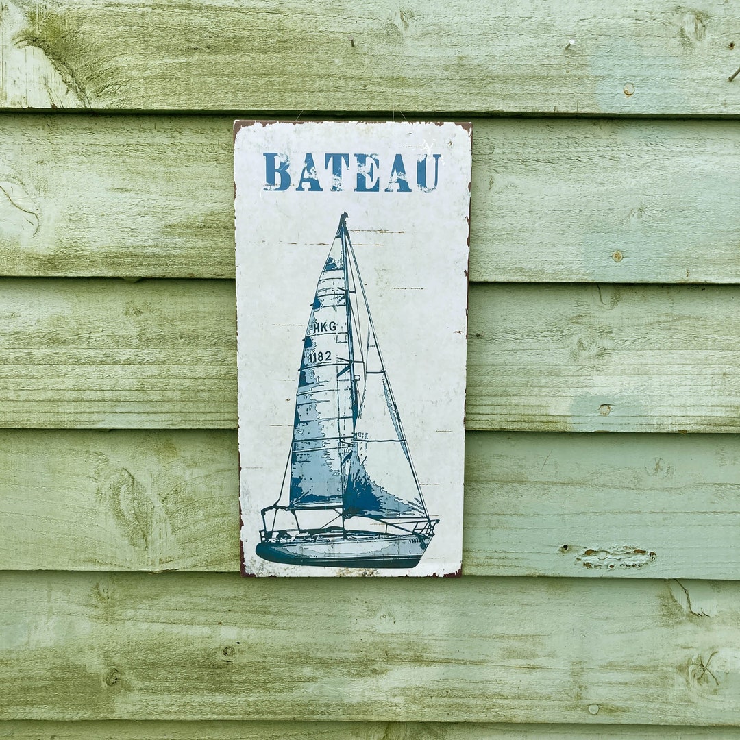 Vintage Metal Boat Signs for Home Decor - Etsy