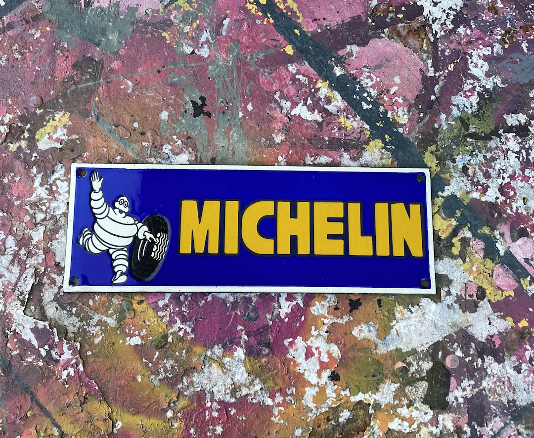 Vintage Enamel Signs Michelin Tyres for the Mancave, a Wall Hang or ...
