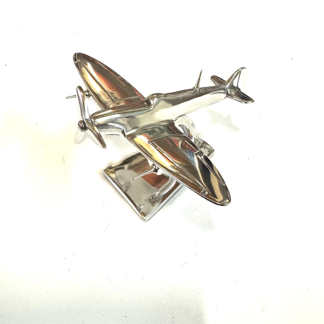 Supermarine Spitfire Model Metal Polished Handcrafted. - Etsy UK