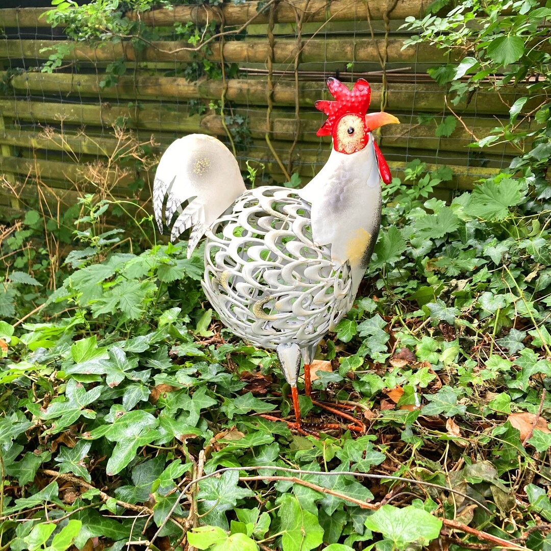 Cockeral Rooster Ornament Bird Decor Birthday Gifts Gardening Gardener ...