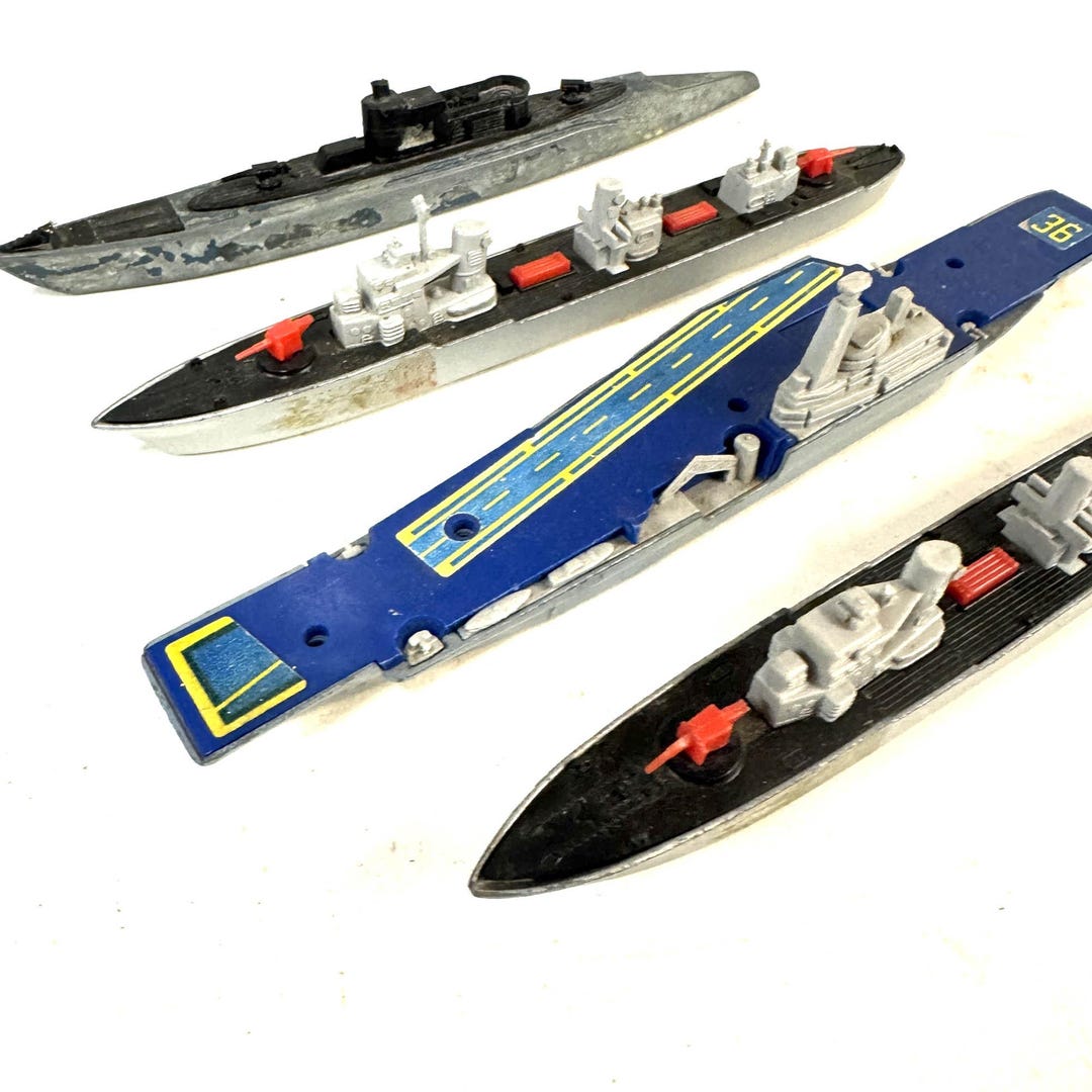 4 X Matchbox Sea Kings Vintage Manufacture Diecast Boats & Ships Job ...