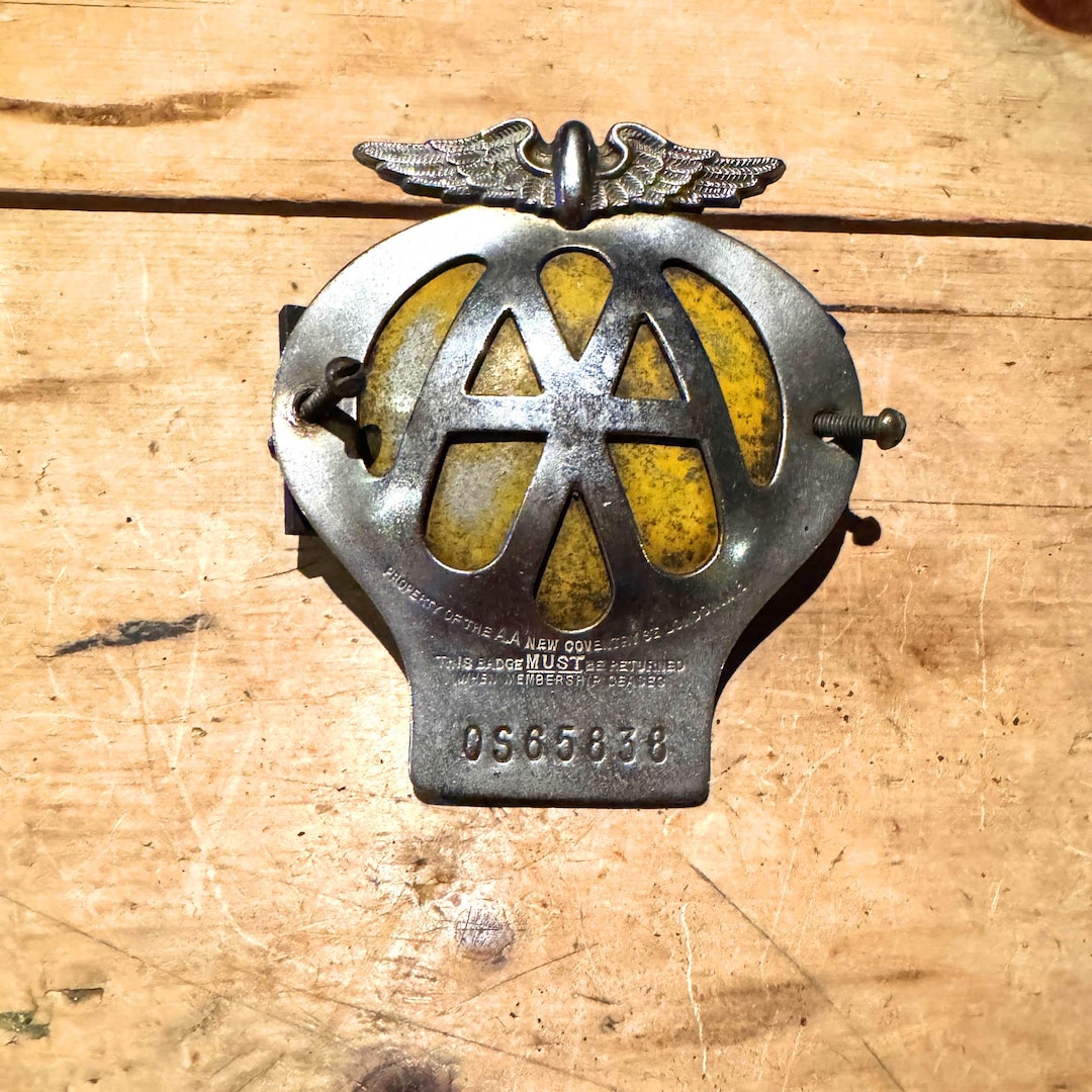 Original AA Badge Vintage Car - Etsy