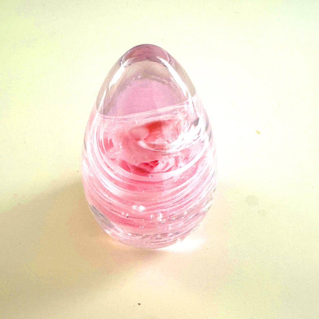 Pink Paperweight Glass From the Isle of Wight, This One is Alum Bay ...