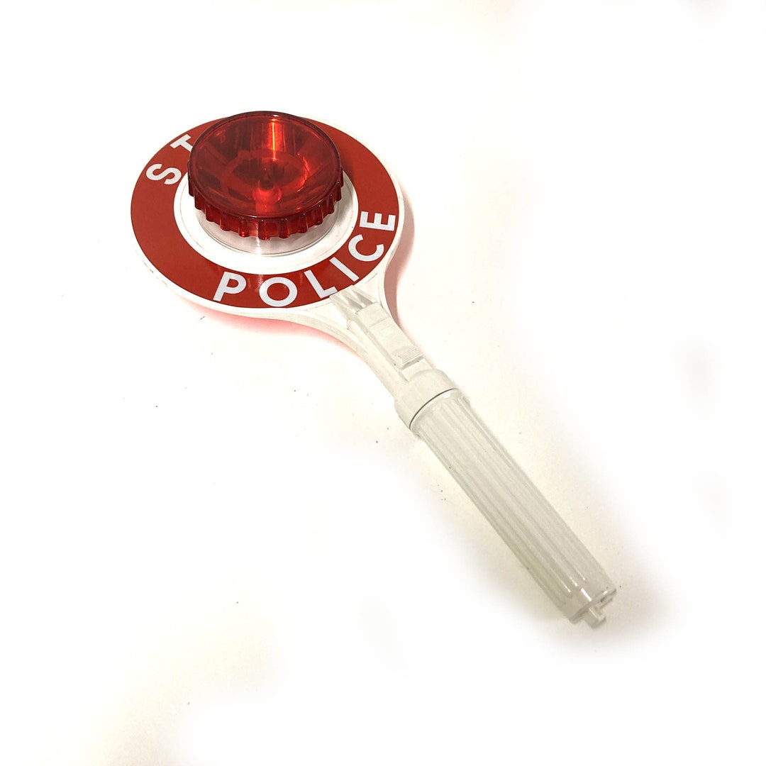 Police Stop Sign, Red Light, Both Sides , Battery Powered, in Working ...