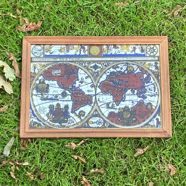World Map Mirror - Etsy UK