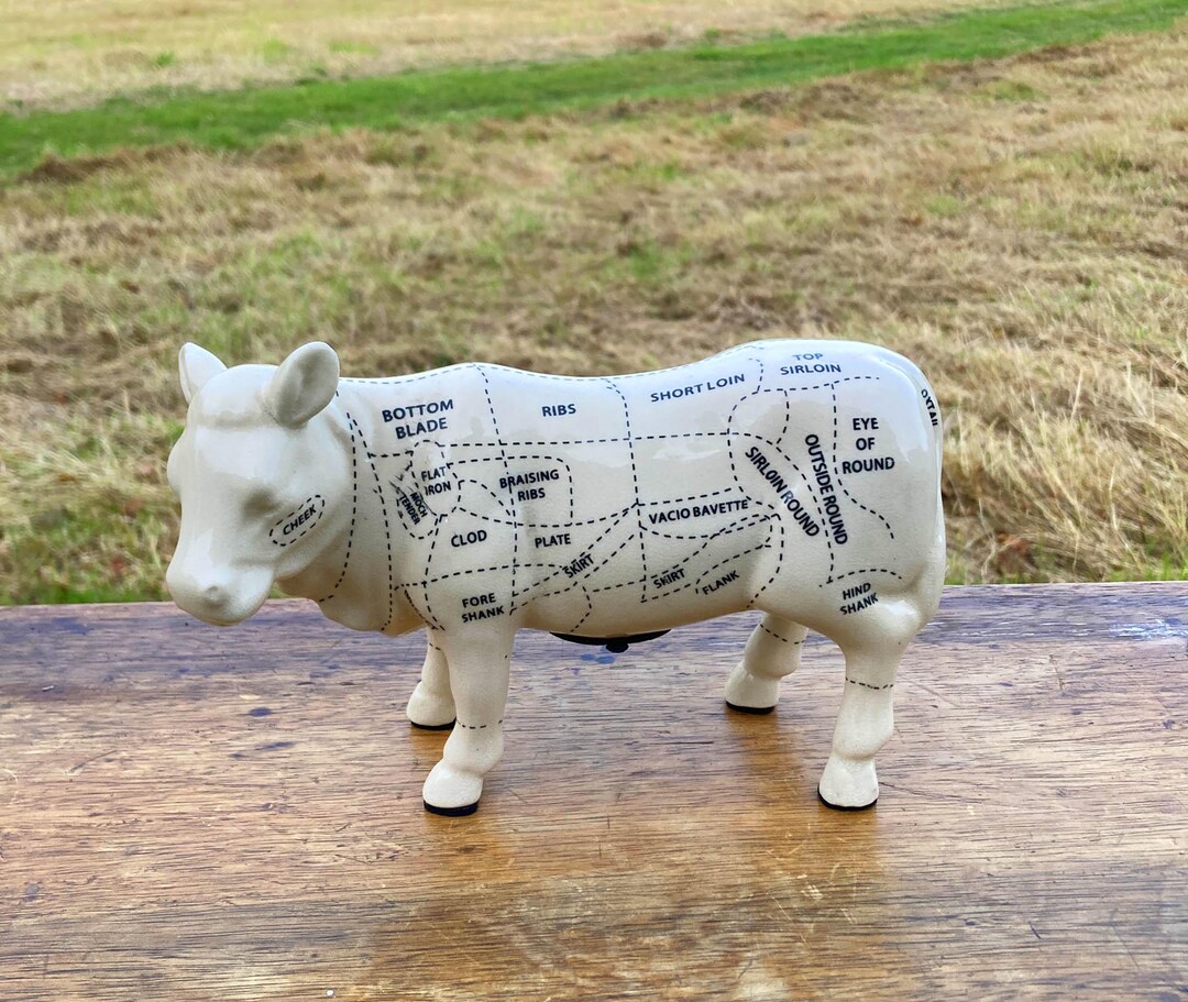 Cow Money Box Depictin Meat Cuts Gifts for Butchers - Etsy