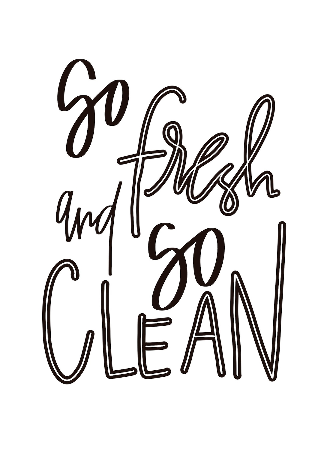 Fresh and Clean Digital Download - Etsy