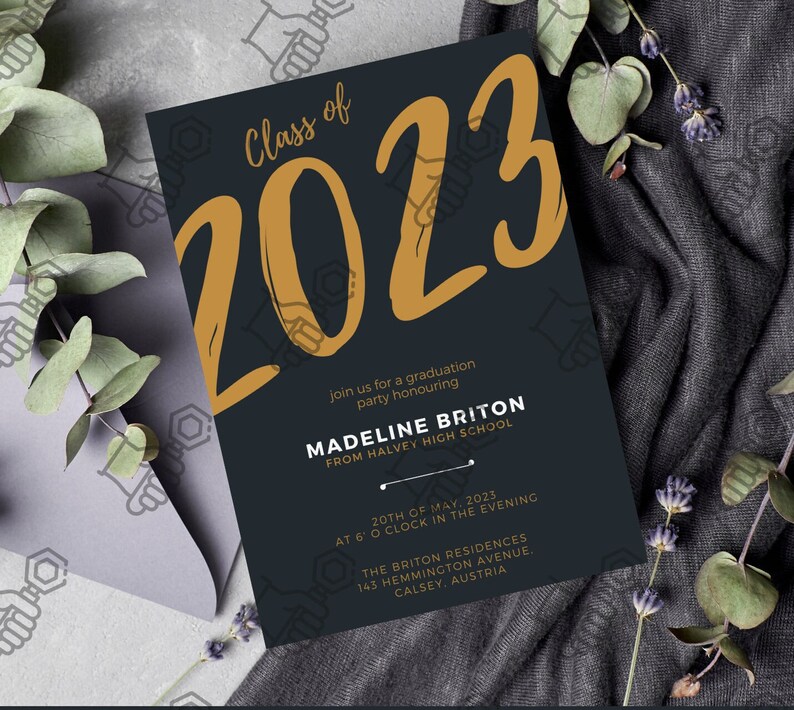 Graduation Party Invitation Graduation & Birthday Invitation - Etsy