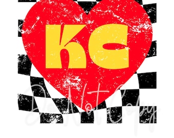 Kansas City Touchdown Grunge PNG 300dpi Digital Design Sublimation DTF ...