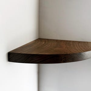 Floating Corner Shelves in Thick Oak Solid Wood - Etsy