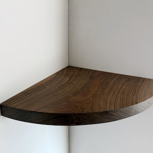 Floating Corner Shelves in Thick Oak Solid Wood - Etsy