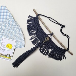 Crow Macrame Wall Hanging The Morrigu Crow | Etsy