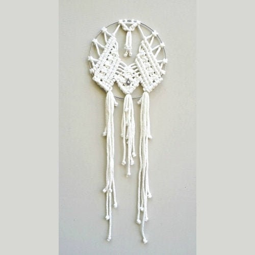 Pagan Macrame Decor freyja White Dream Catcher - Etsy