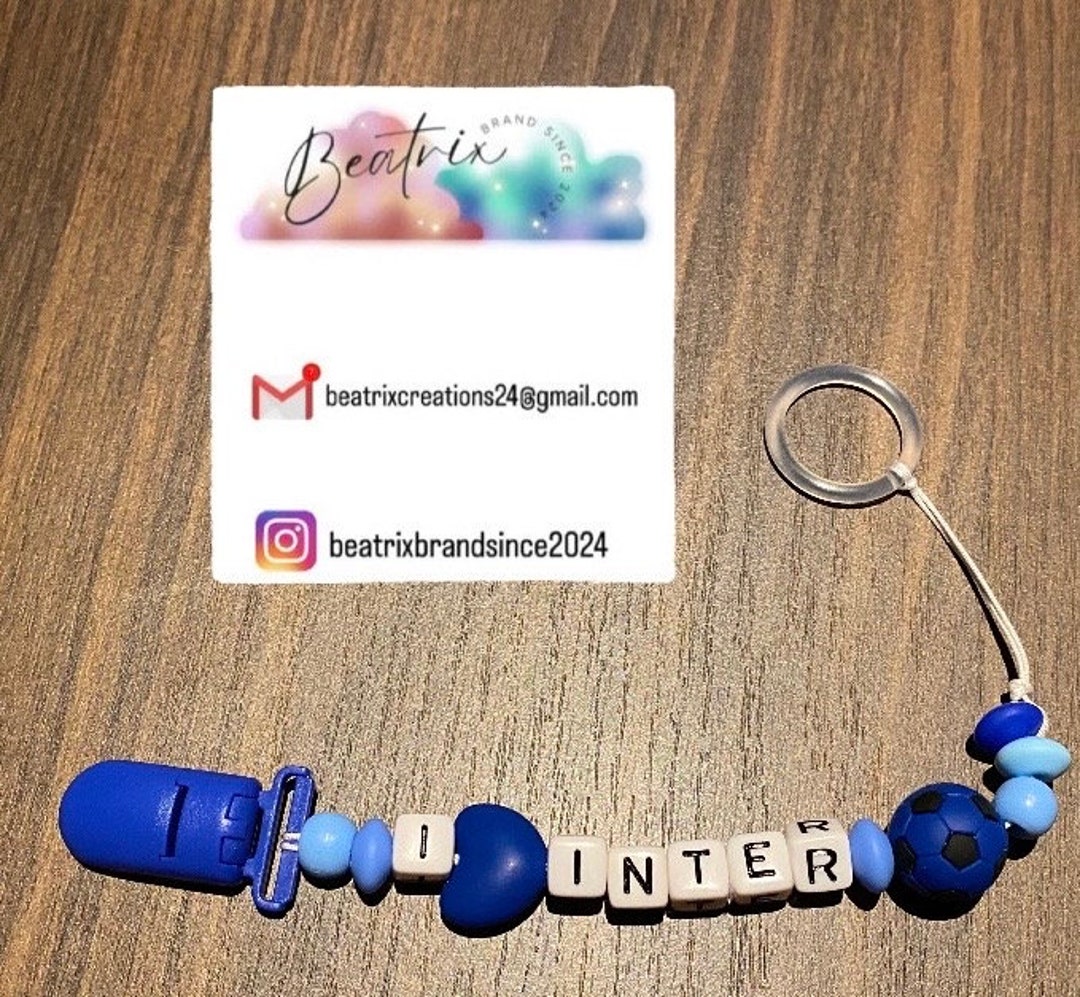I Love Inter Chain With Transparent Mam Pacifier Adapter. Lighter ...