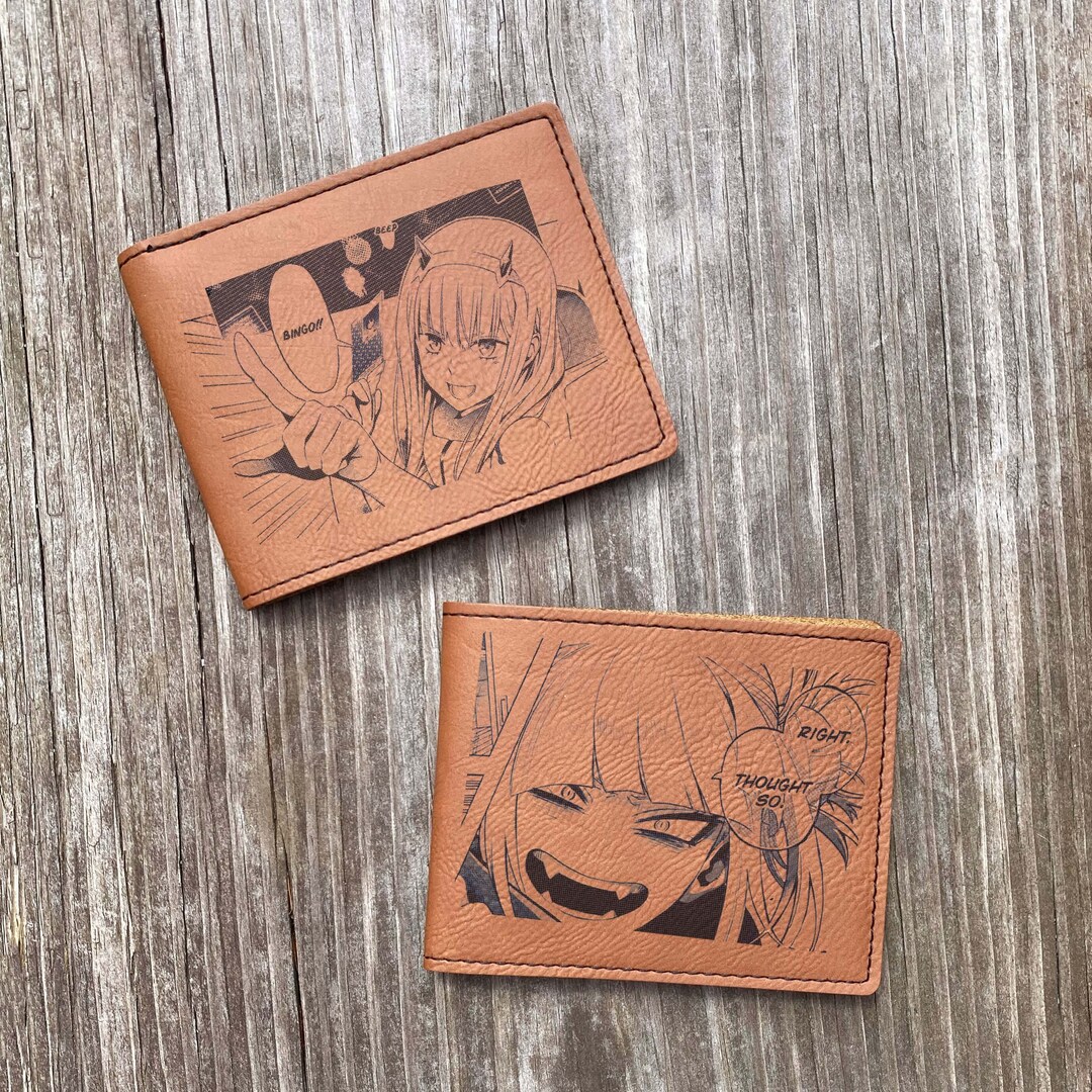 Custom Leather Anime Wallet Choose ANY Image You Want - Etsy