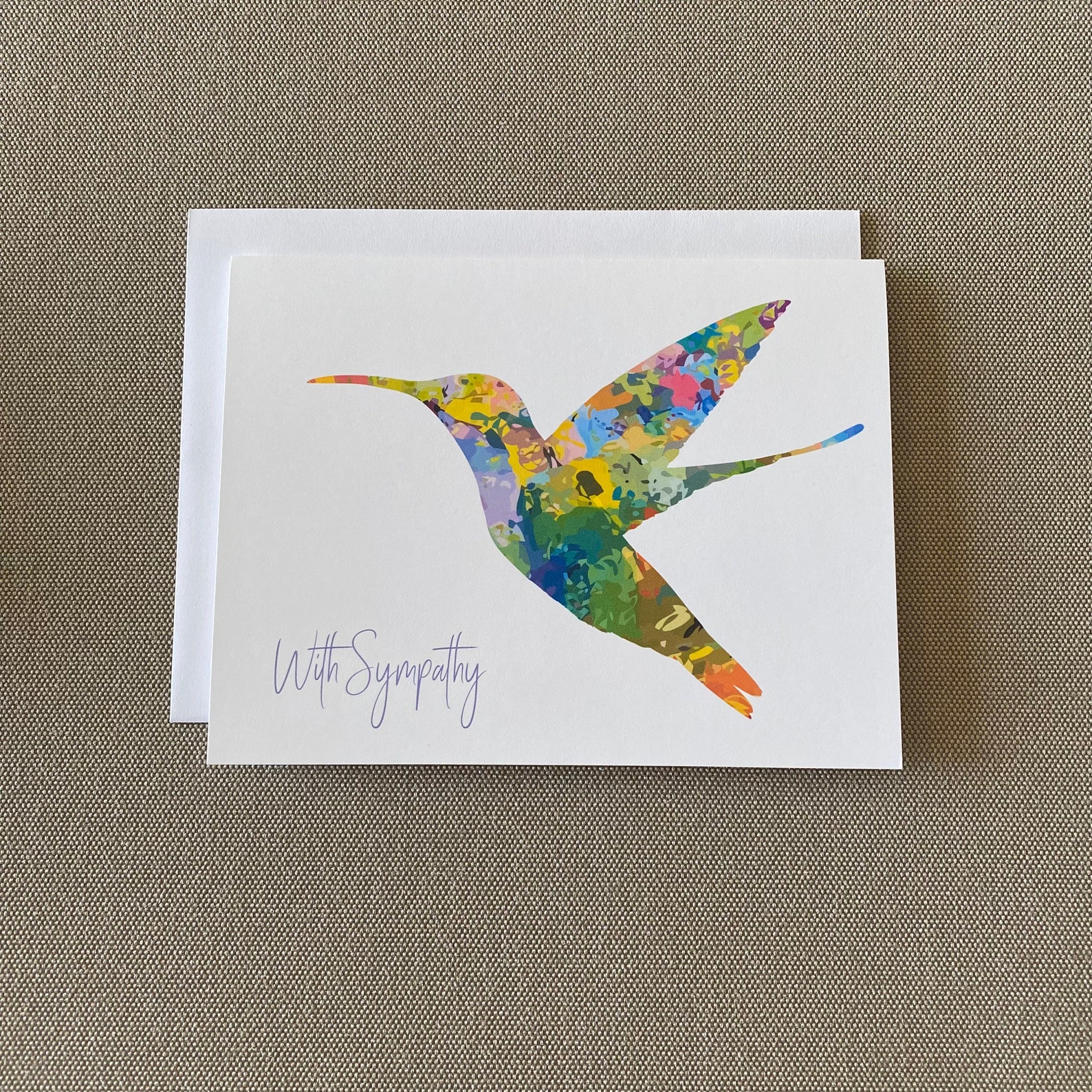 Colorful Hummingbird Sympathy Cards Blank Hummingbird - Etsy