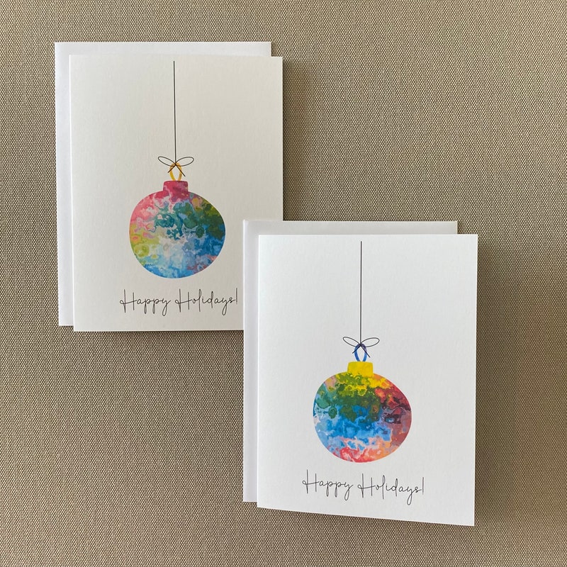 Watercolor Holiday Cards - Etsy