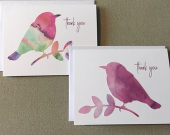 Bird Thank You Note | Etsy