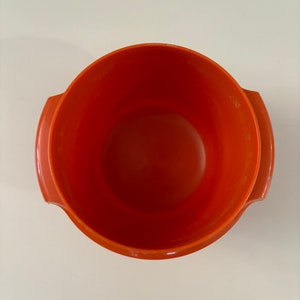 Tupperware, Vintage Orange, Harvest Collection, Burp Lid, Made in the ...