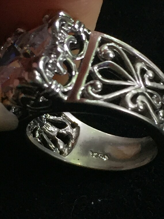 Silpada Ring, Sterling Silver, Cubic Zirconia, Vintag… - Gem