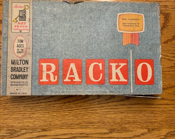 Game, Racko Game, Board Game, Vintage Rack-o Game, Milton Bradley Game ...
