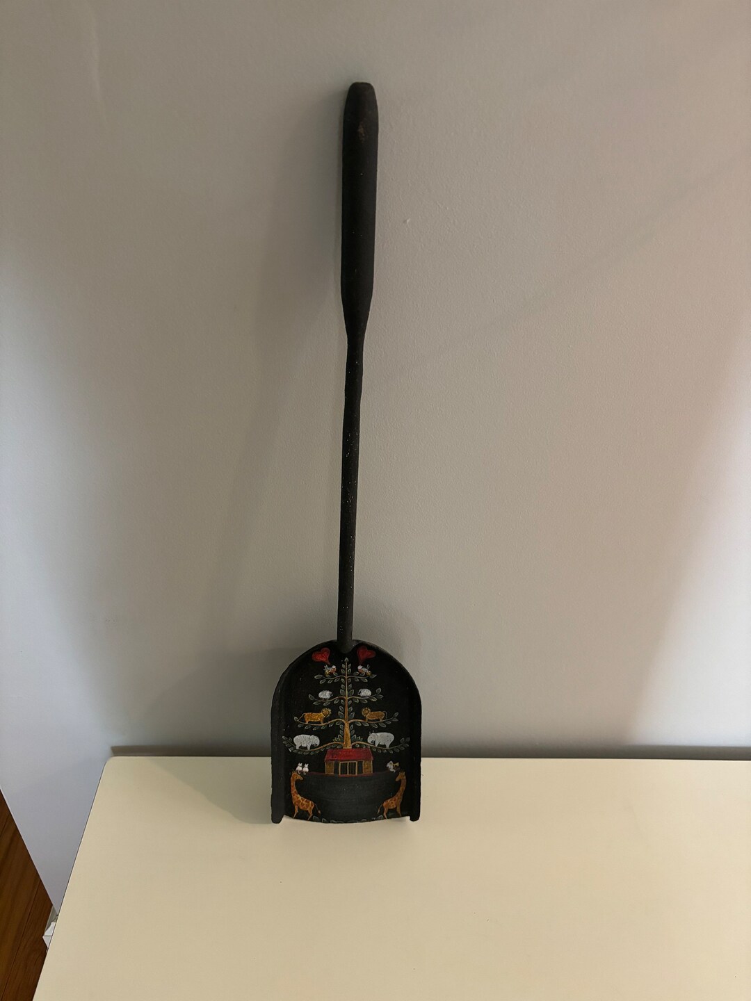 Hand Painted Ash Shovel: Noah's Ark Folk Art, 1998 - Etsy