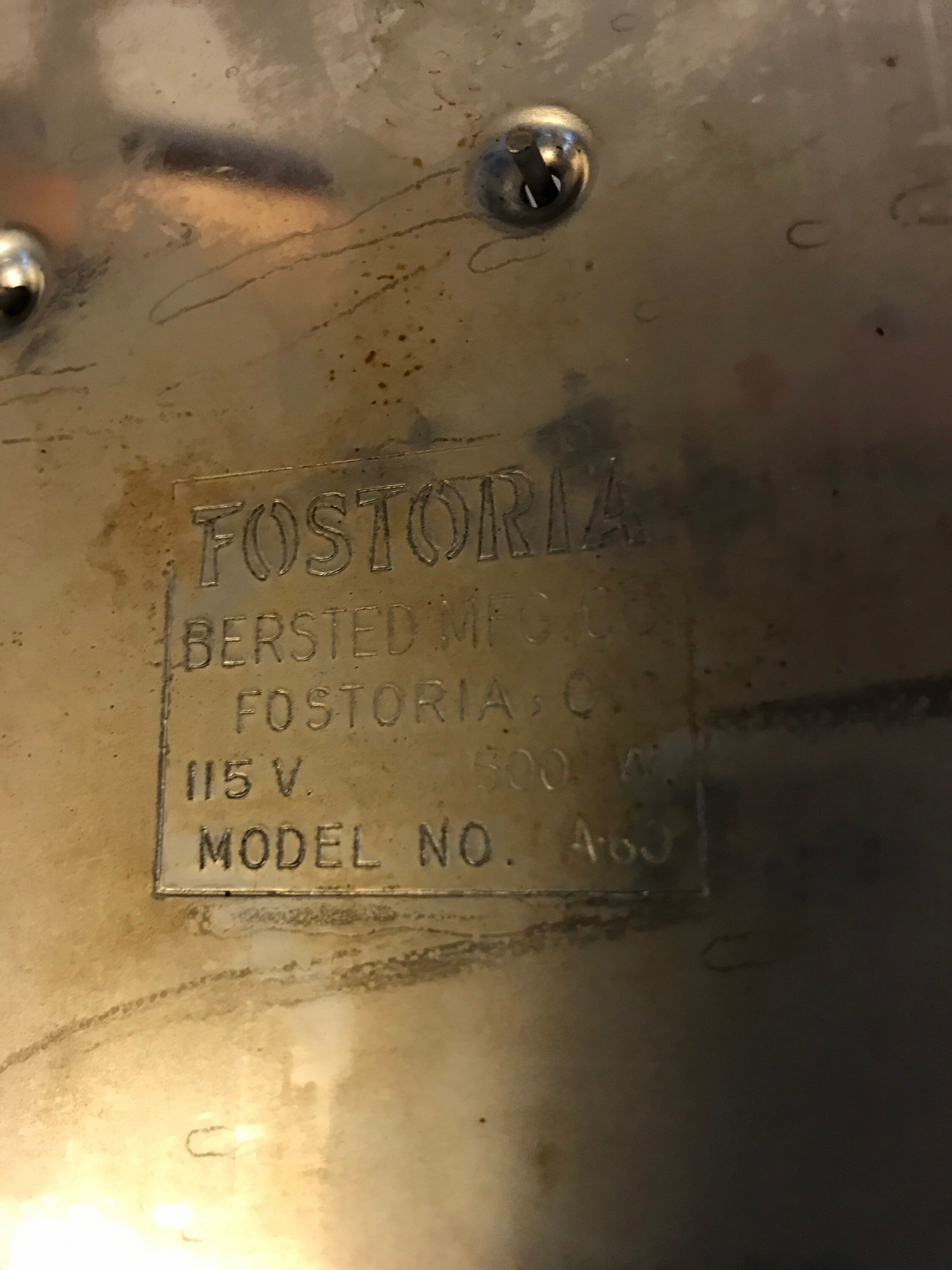 Vintage Art Deco Toaster Fostoria Bersted Mfg. | Etsy