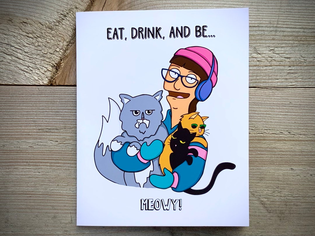 Gayle Mr. Business and Cats Bobs Burgers Christmas Card - Etsy