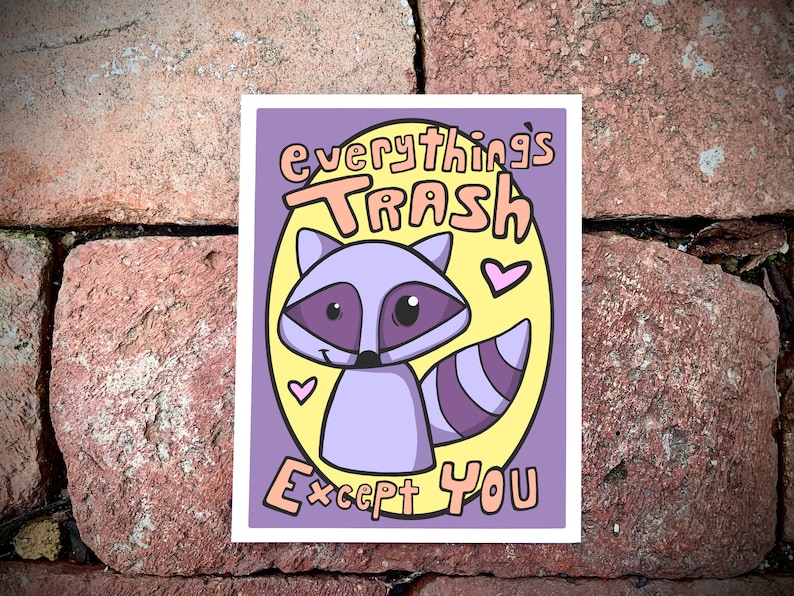 RACCOON Valentine Handmade Card Bundles for Valentines Day - Etsy