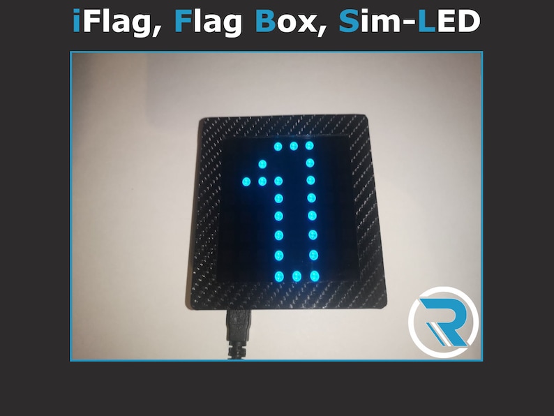 Iflag Flag Box Sim Racing RGB Light Display Shiftlight | Etsy