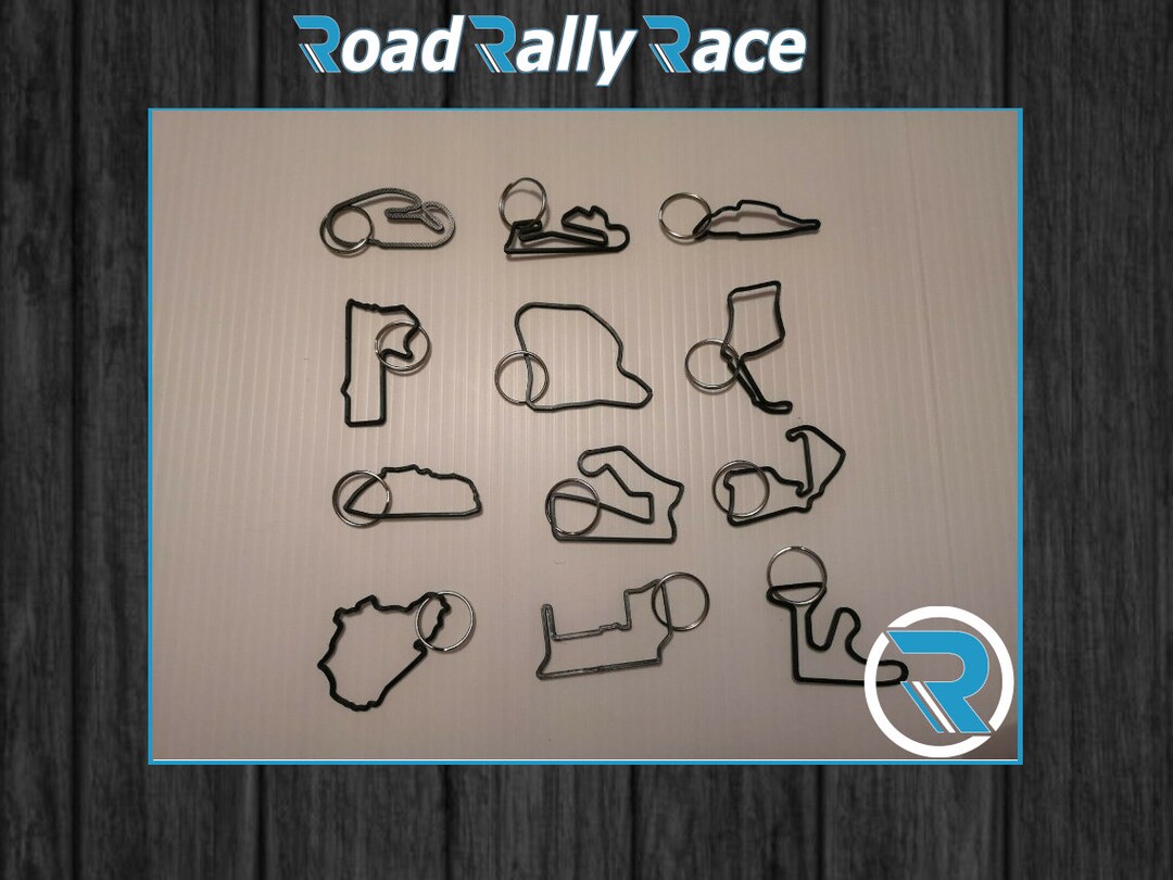 Race Track Circuit Keyring Keychain Car Motorbike F1 GP - Etsy