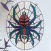 Spider Stained Glass Window. Spider Art. Tarantula Stained - Etsy
