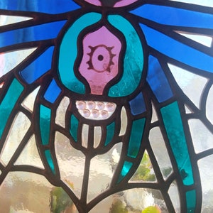 Spider Stained Glass Window. Spider Art. Tarantula Stained - Etsy