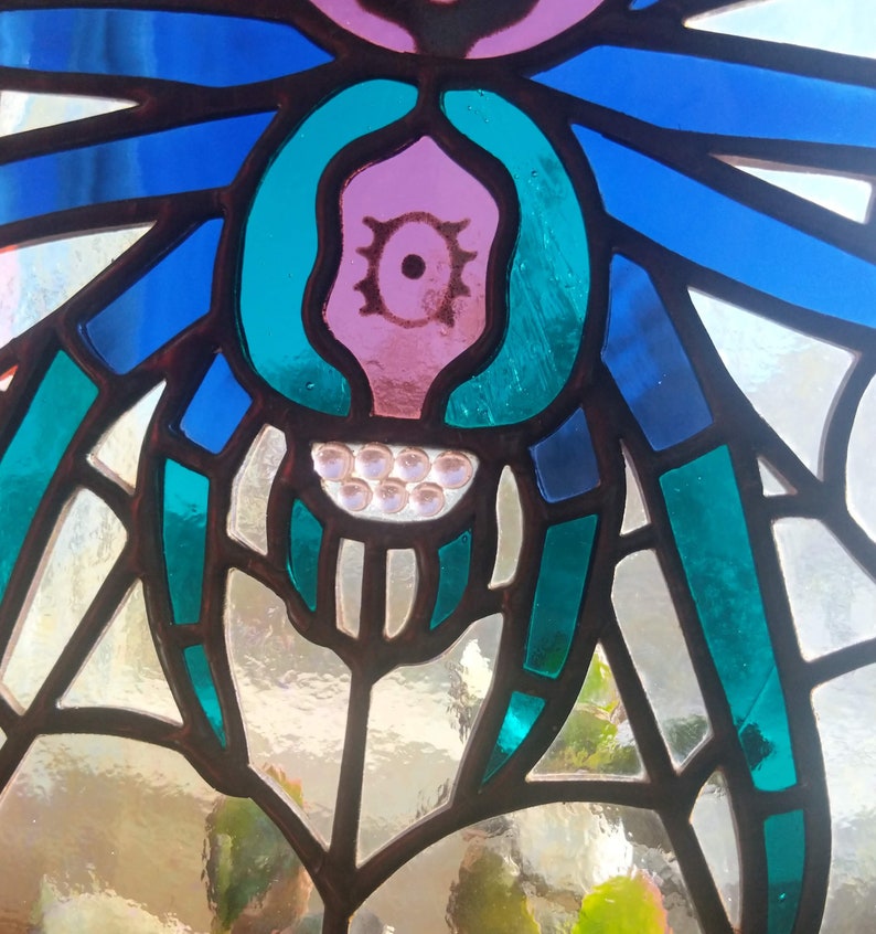 Spider Stained Glass Window. Spider Art. Tarantula Stained | Etsy